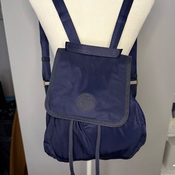 Tory Burch | Bags | Tory Burch Scout Navy Blue Small Size Backpack ...